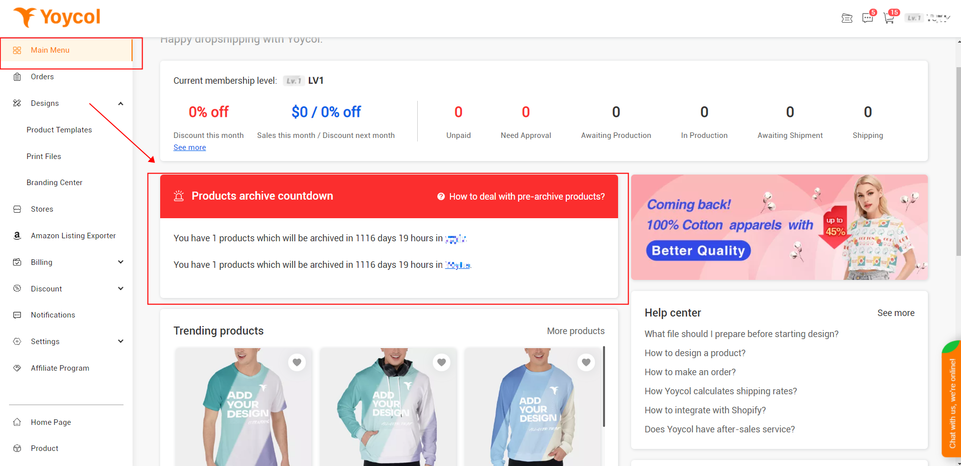 Yoycol: Print On Demand & Drop Shipping Service for E-commerce