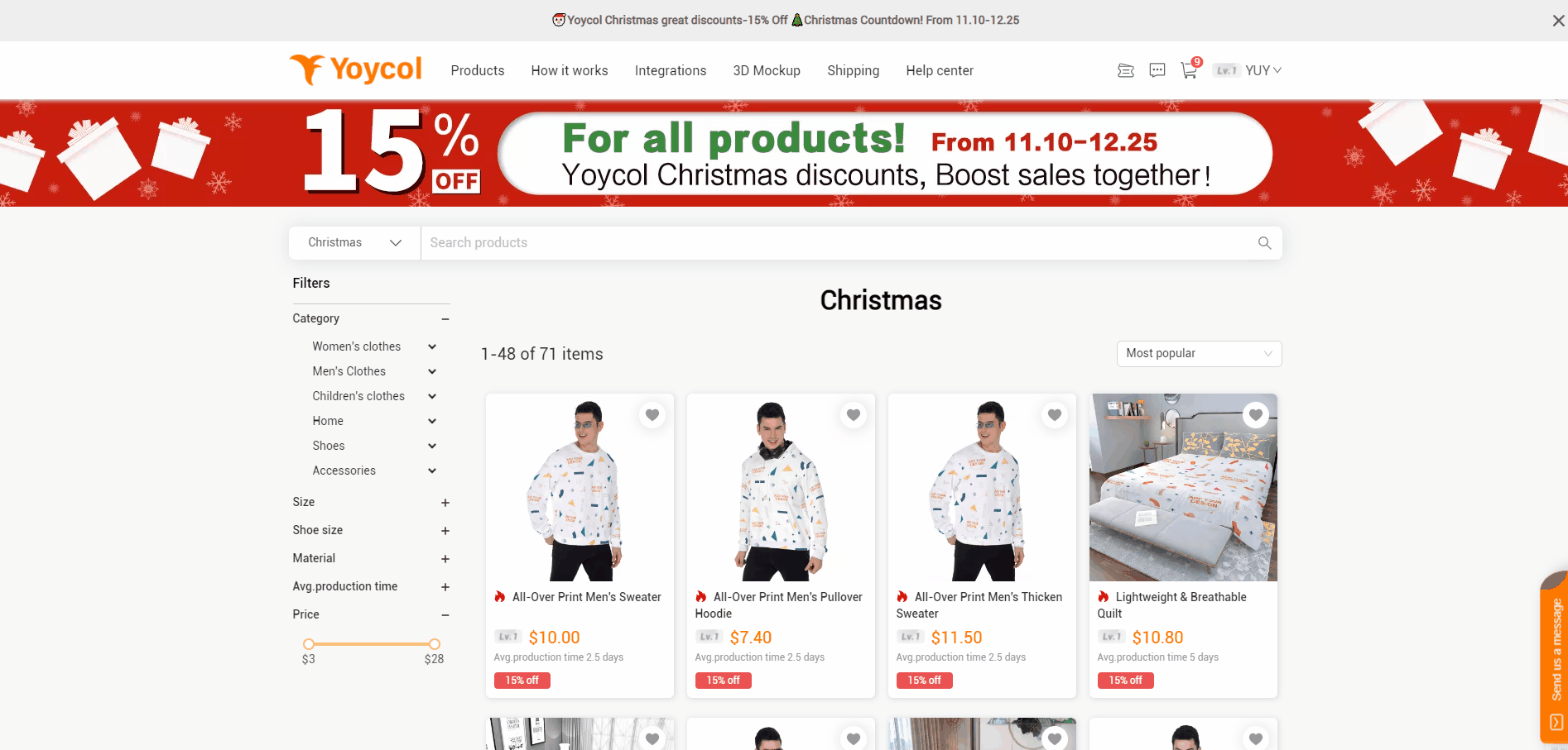 Yoycol: Print On Demand & Drop Shipping Service for E-commerce